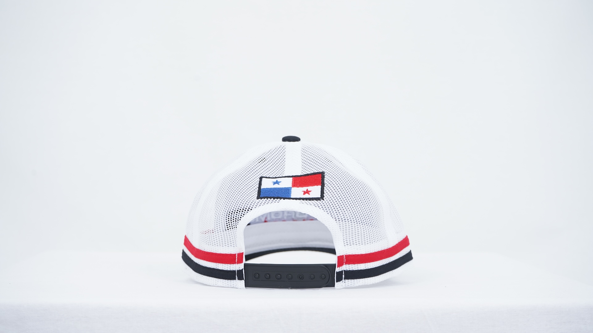 Gorra bordada en 3D | Logo AP | Negra malla blanca | bandera de Panama ...