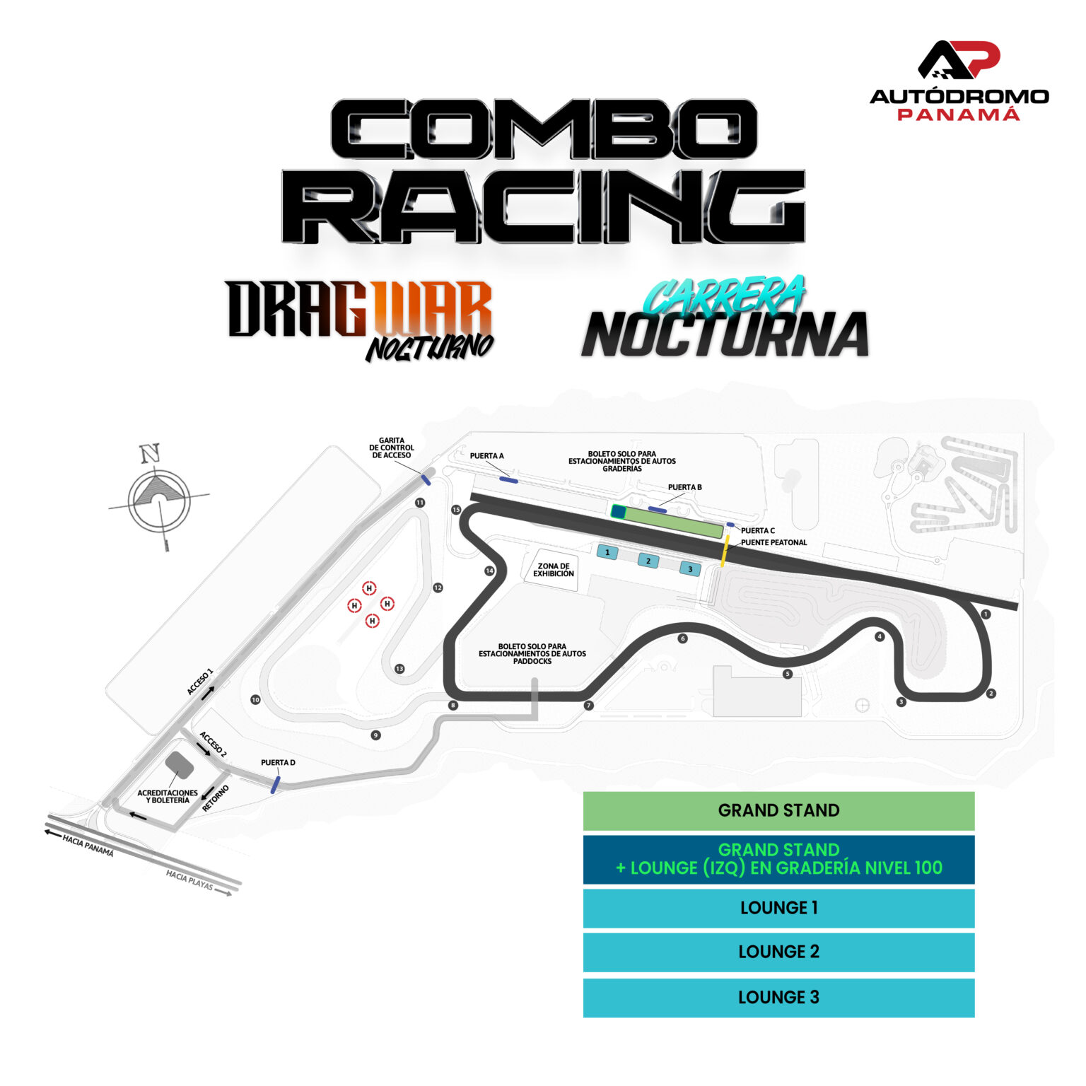 LOUNGE 3 | COMBO RACING | DRAG WAR NOCTURNO SÁBADO 19 DE JULIO 2025 ...