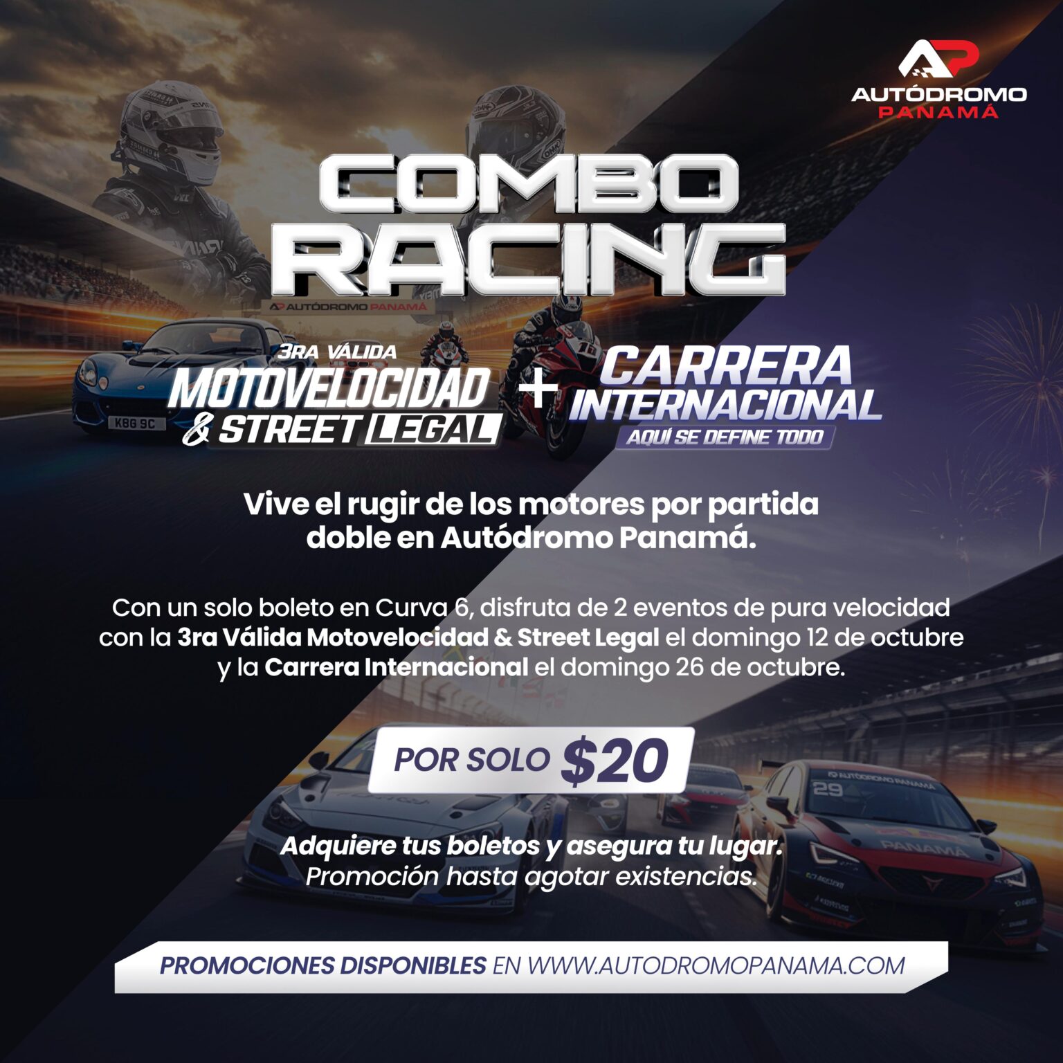 COMBO RACING | MOTOVELOCIDAD & STREET LEGAL | 3RA. VÁLIDA + CARRERA ...